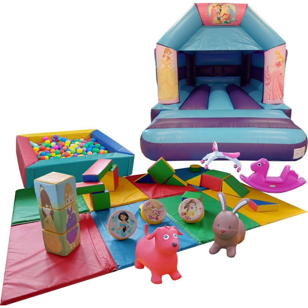 Princess Soft Play Gold - Kingdom of Castles Bouncy Castle, Soft Play & Hot Tub Hire