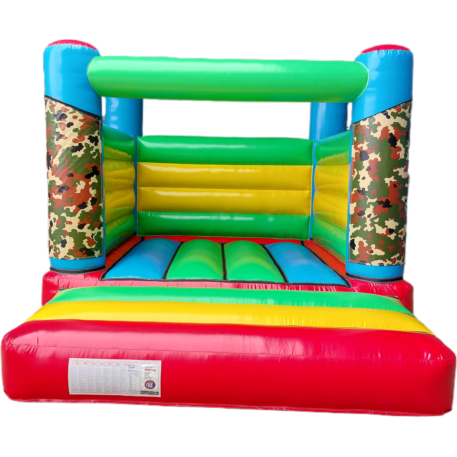 Army Camouflage Low Height Bouncy Castle - Kingdom of Castles Bouncy ...