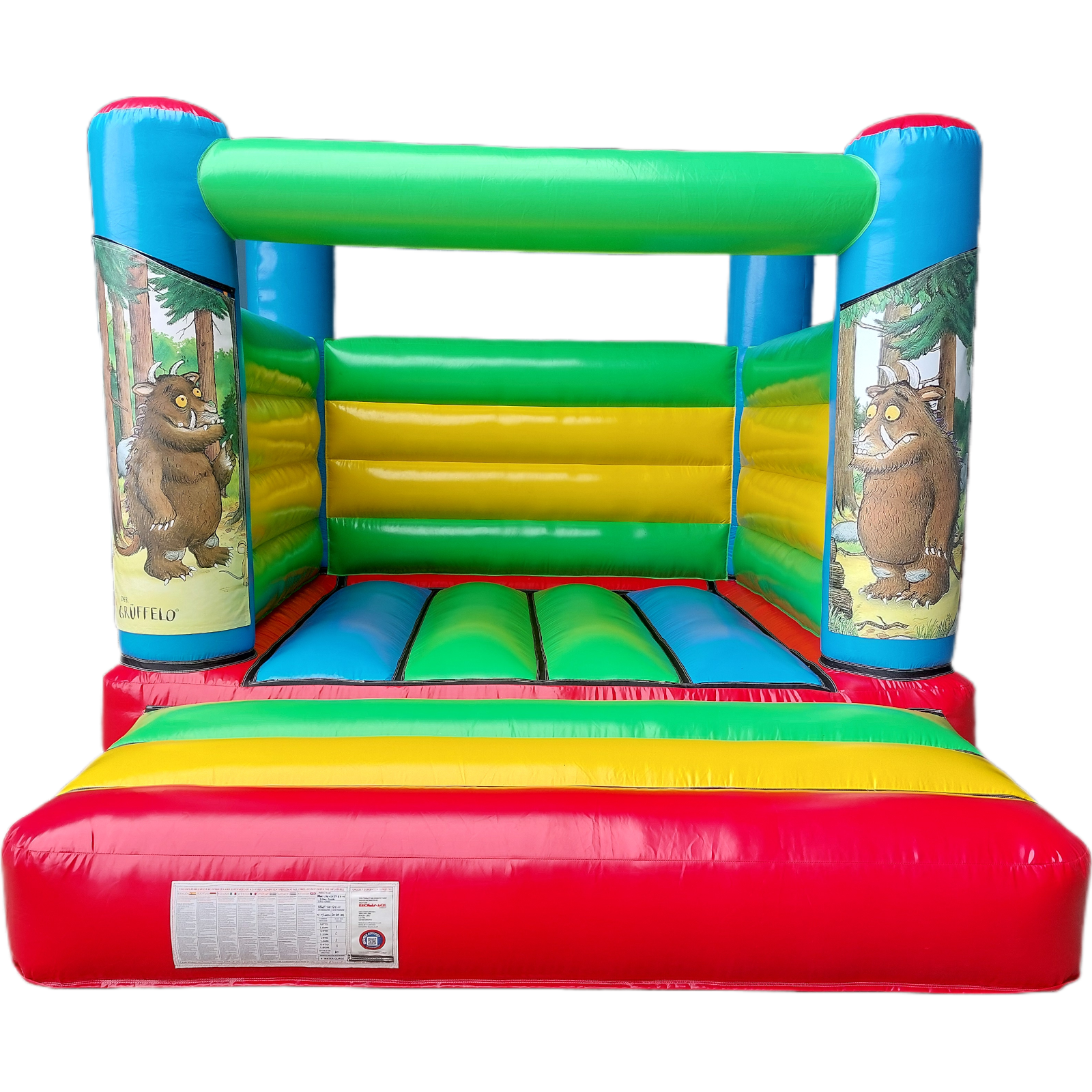 Gruffalo Multicolour Low Height Bouncy Castle - Kingdom of Castles ...